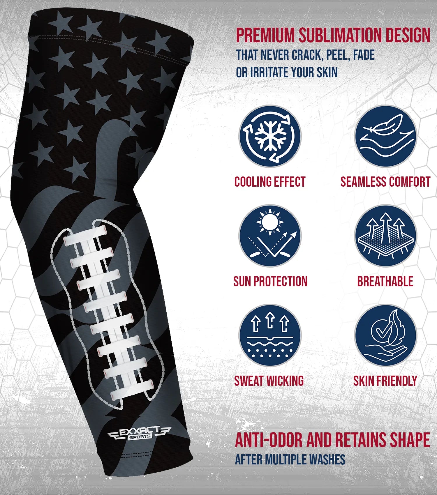 Football Arm Sleeves | Padded Arm Sleeve | Padded Arm Sleeve Football ...