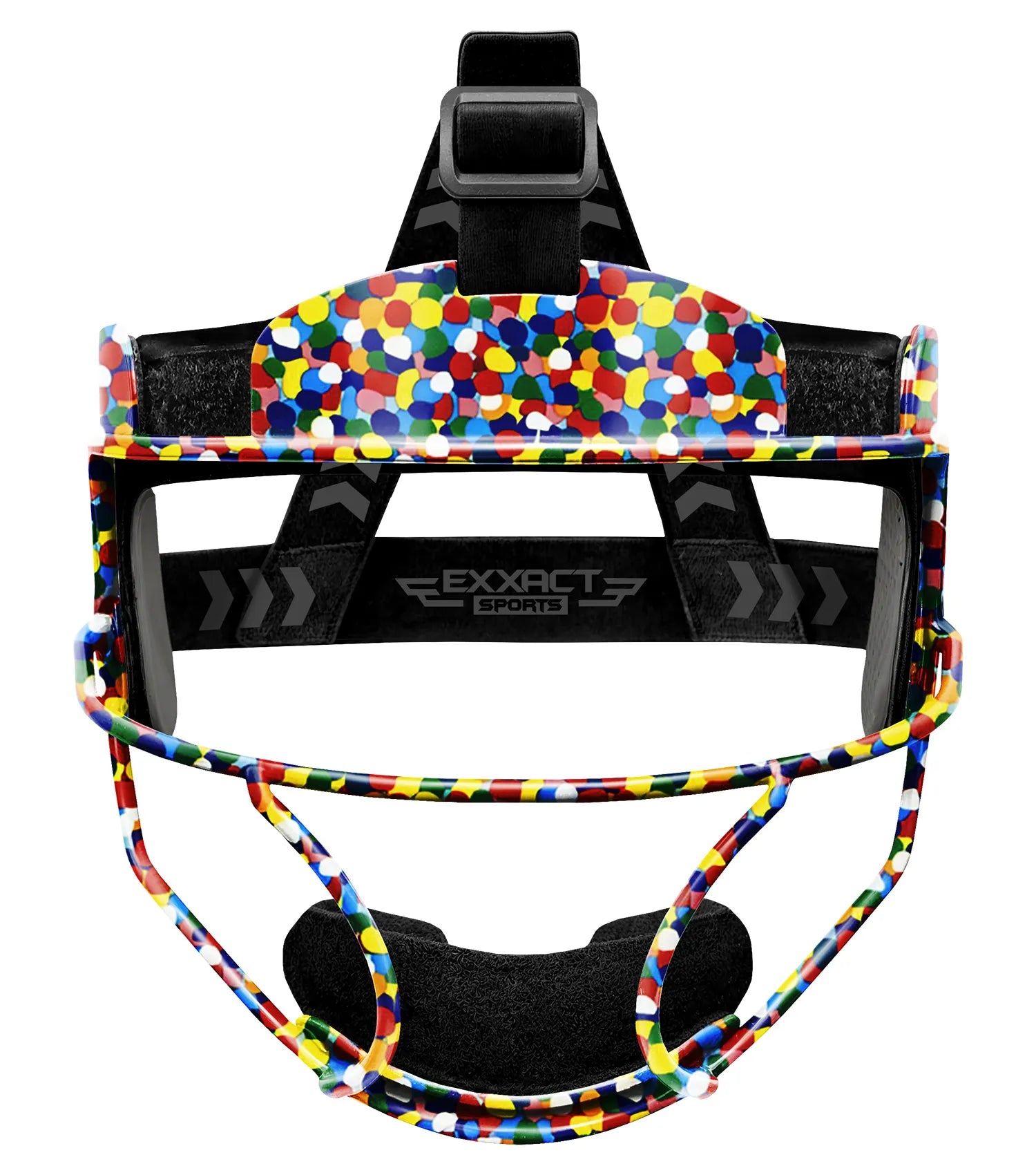 Lightweight Softball Face Mask, Protective Fielders Multi Dots | Exxact ...