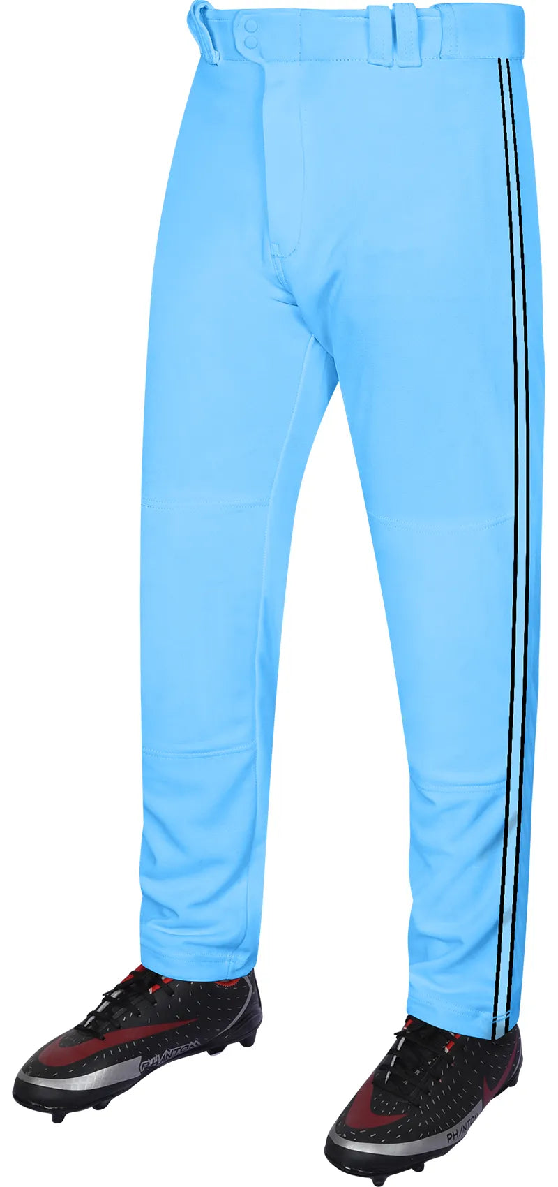 Proline Adult Full Length Baseball Pants with Stripes Sky | Exxact Sports